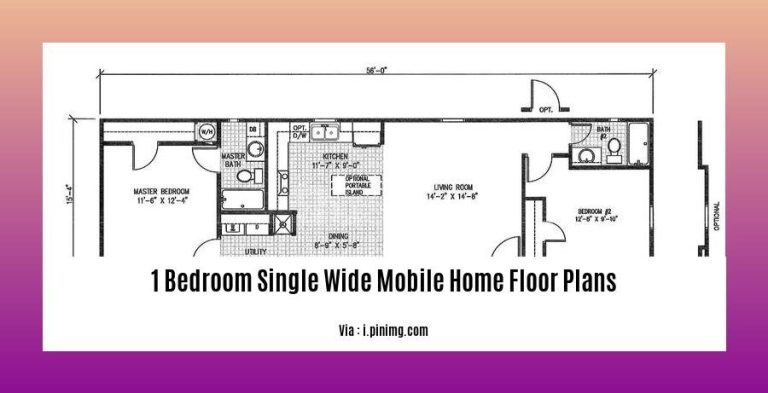 Design Ideas for Efficient and Cozy 1 Bedroom Single Wide Mobile Home ...
