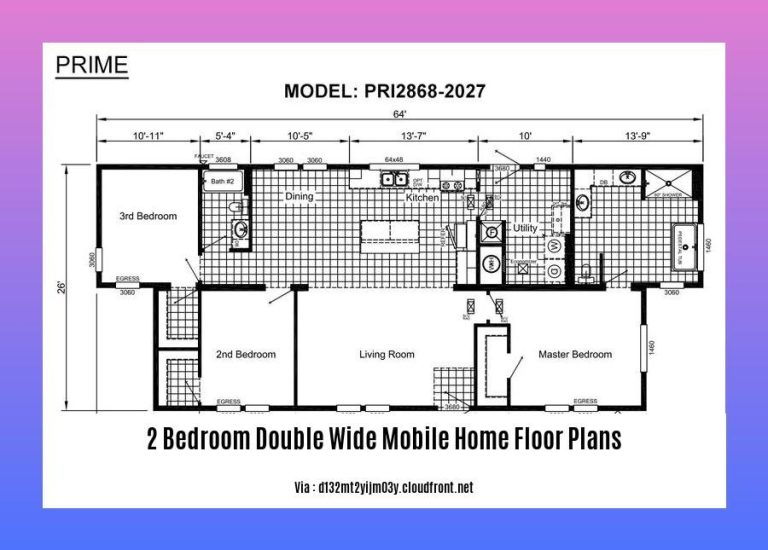 Exploring the World of 2 Bedroom Double Wide Mobile Home Floor Plans: A ...