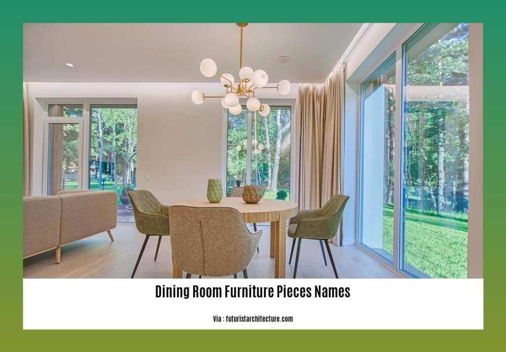 Dining Room Furniture Pieces Names: A Comprehensive Guide to Selecting ...