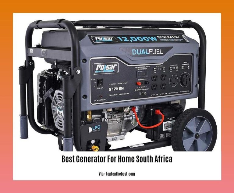 Best Generator for Home South Africa: A Comprehensive Guide to Choosing the Right Backup Power ...