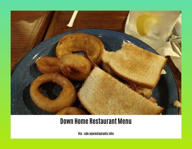 - Down Home Restaurant Menu: A Culinary Journey into Comfort, Tradition ...