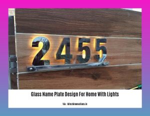 Glass Name Plate Design for Home with Lights: Illuminating Your ...