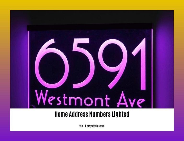 The Lighted Path: Exploring the Benefits of Home Address Numbers ...