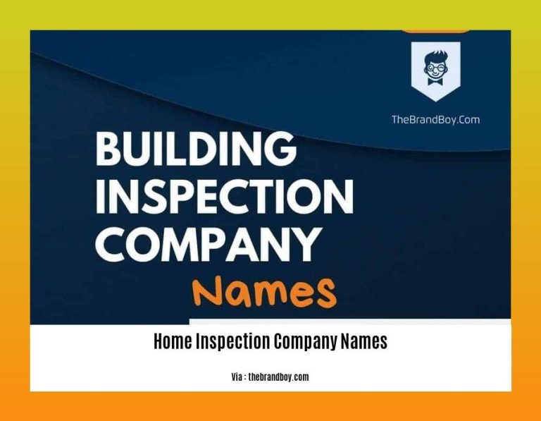 - Trustworthy Home Inspection Company Names for a Secure Home Purchase ...