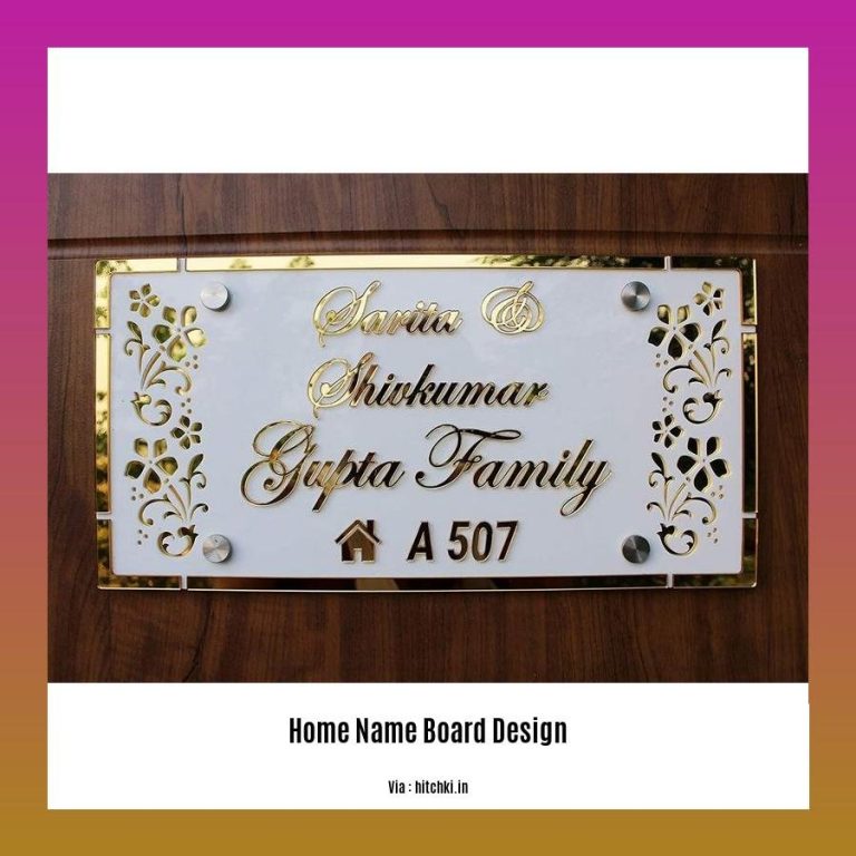 - Inspiring Home Name Board Designs for Personalized Curb Appeal - Wave ...