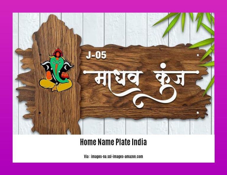 - A Comprehensive Guide to Choosing the Perfect Home Name Plate in ...