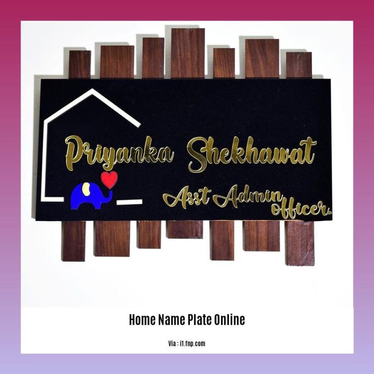 - The Art of Personalization: Selecting the Ideal Home Name Plate ...