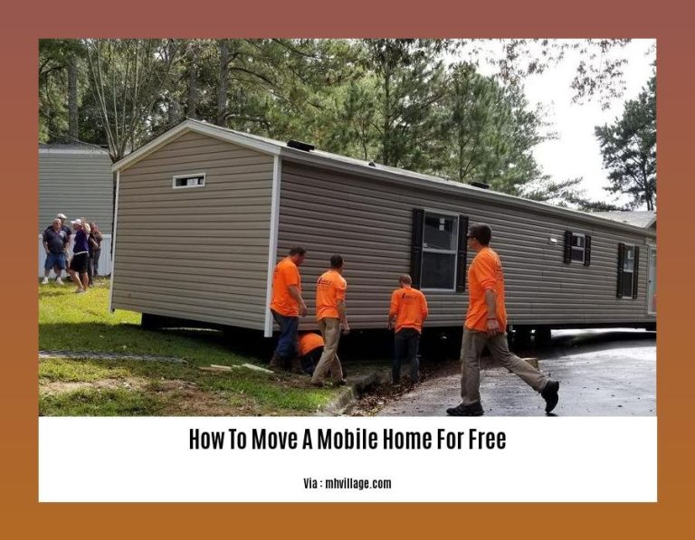 [How to Move a Mobile Home for Free: Uncover Budget-Friendly Relocation ...