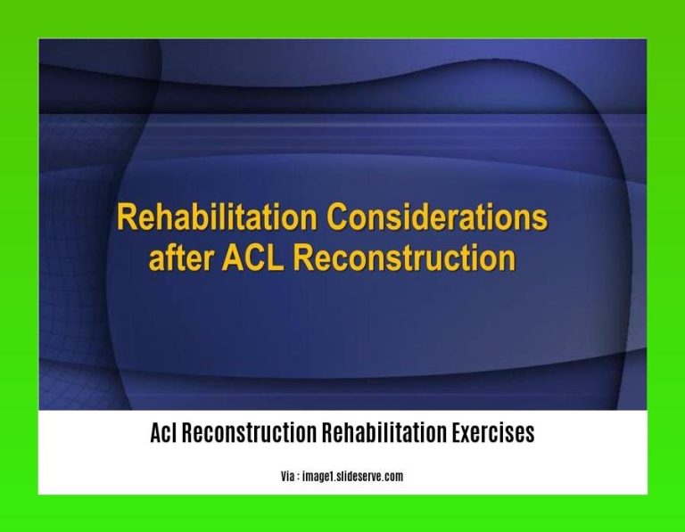 - ACL Reconstruction Rehabilitation Exercises: A Comprehensive Guide ...