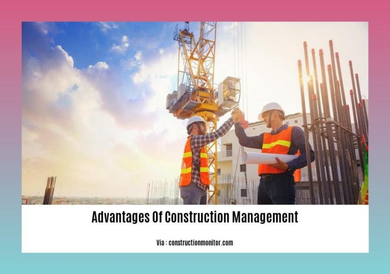 Advantages of Construction Management: Streamlining Projects for ...