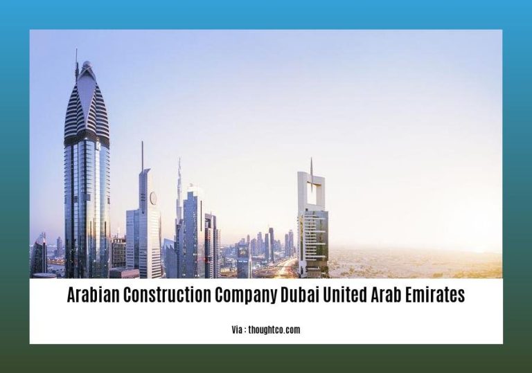 - Arabian Construction Company Dubai United Arab Emirates: A Driving ...