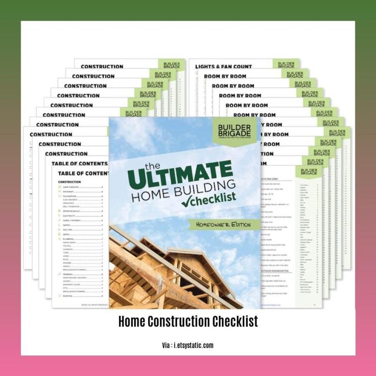 - The Ultimate Home Construction Checklist: A Step-by-Step Guide for ...