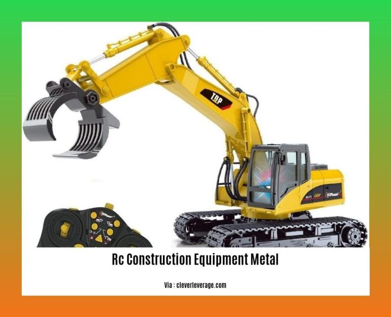 - The Role of [RC Construction Equipment Metal] in Modern Building ...