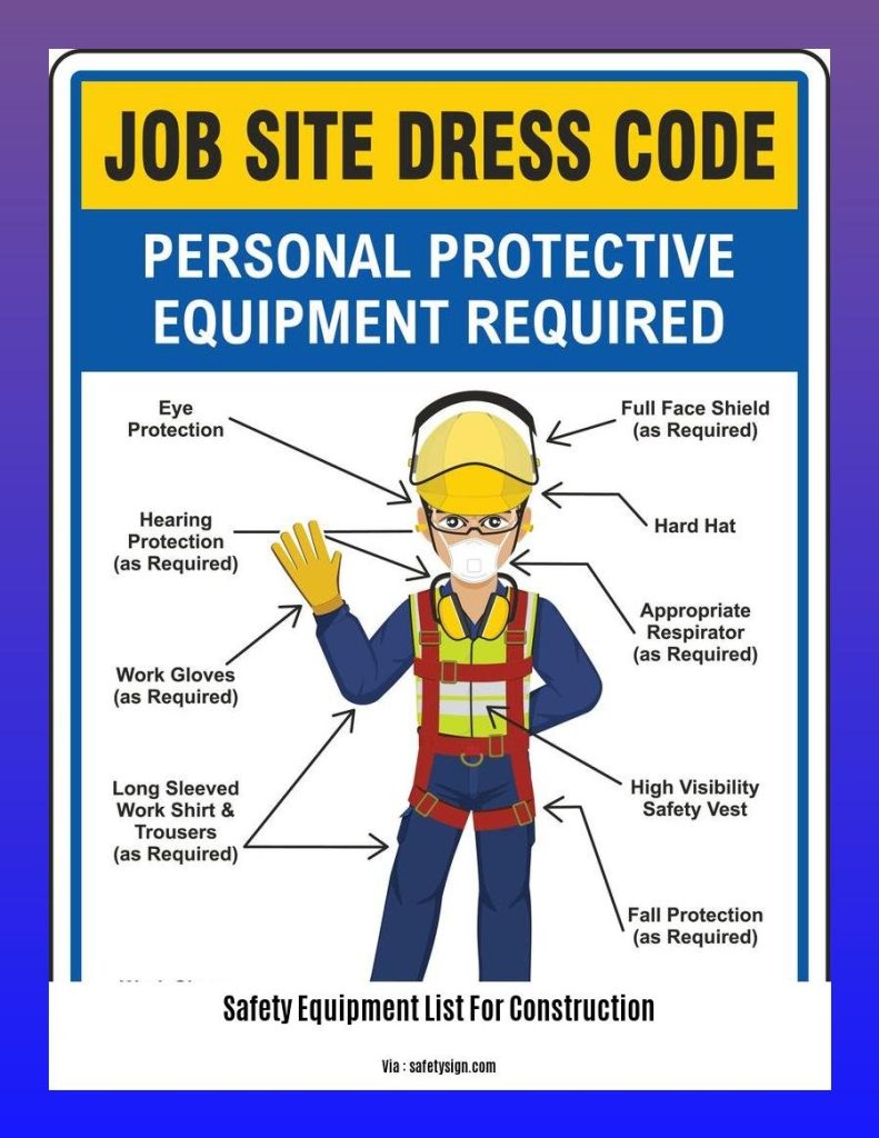 Safety Equipment List for Construction: Essential Gear for Safe Work ...