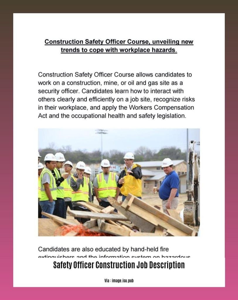 - The Comprehensive Guide to Safety Officer Construction Job ...
