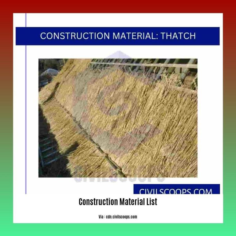 Comprehensive Construction Material List: A Guide to Materials for ...