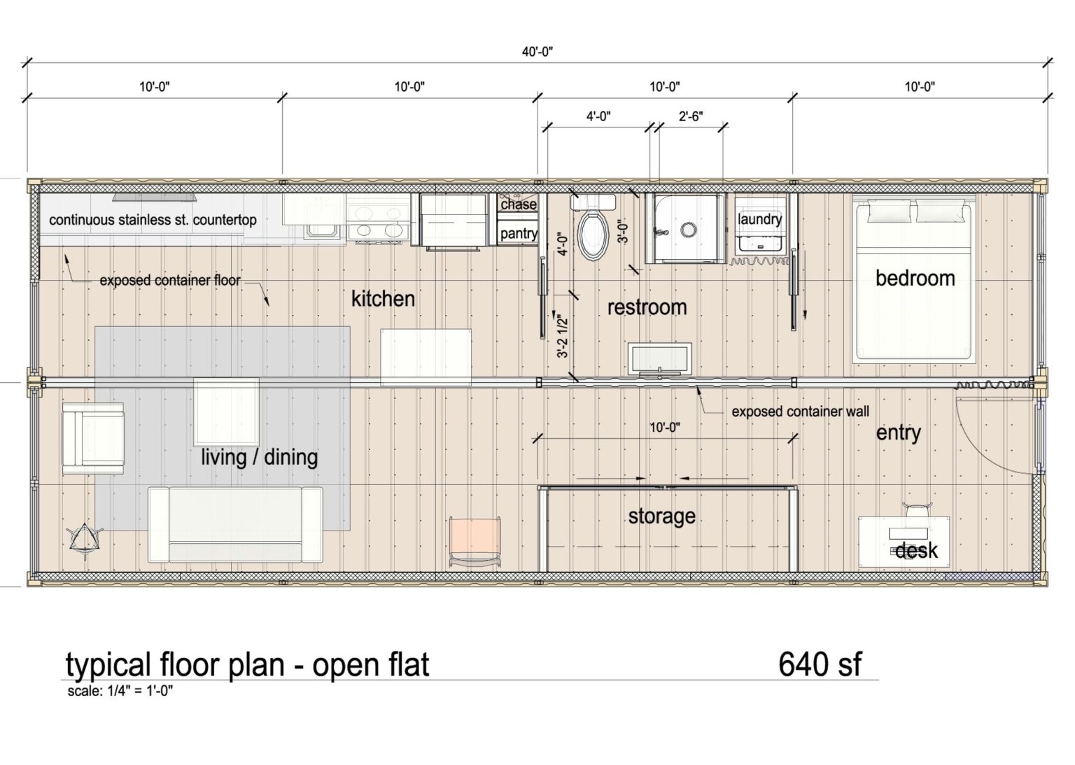40 Foot Container Home Floor Plans: Spacious Living in a Sustainable ...