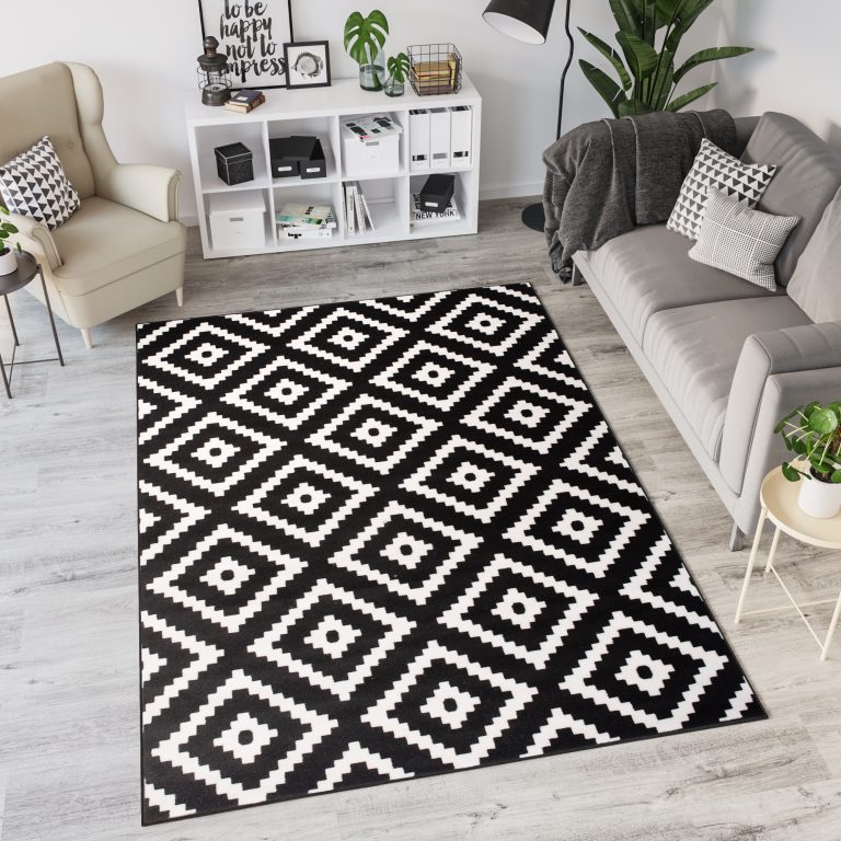 The Enduring Style of Black and White Geometric Rugs: A Comprehensive ...