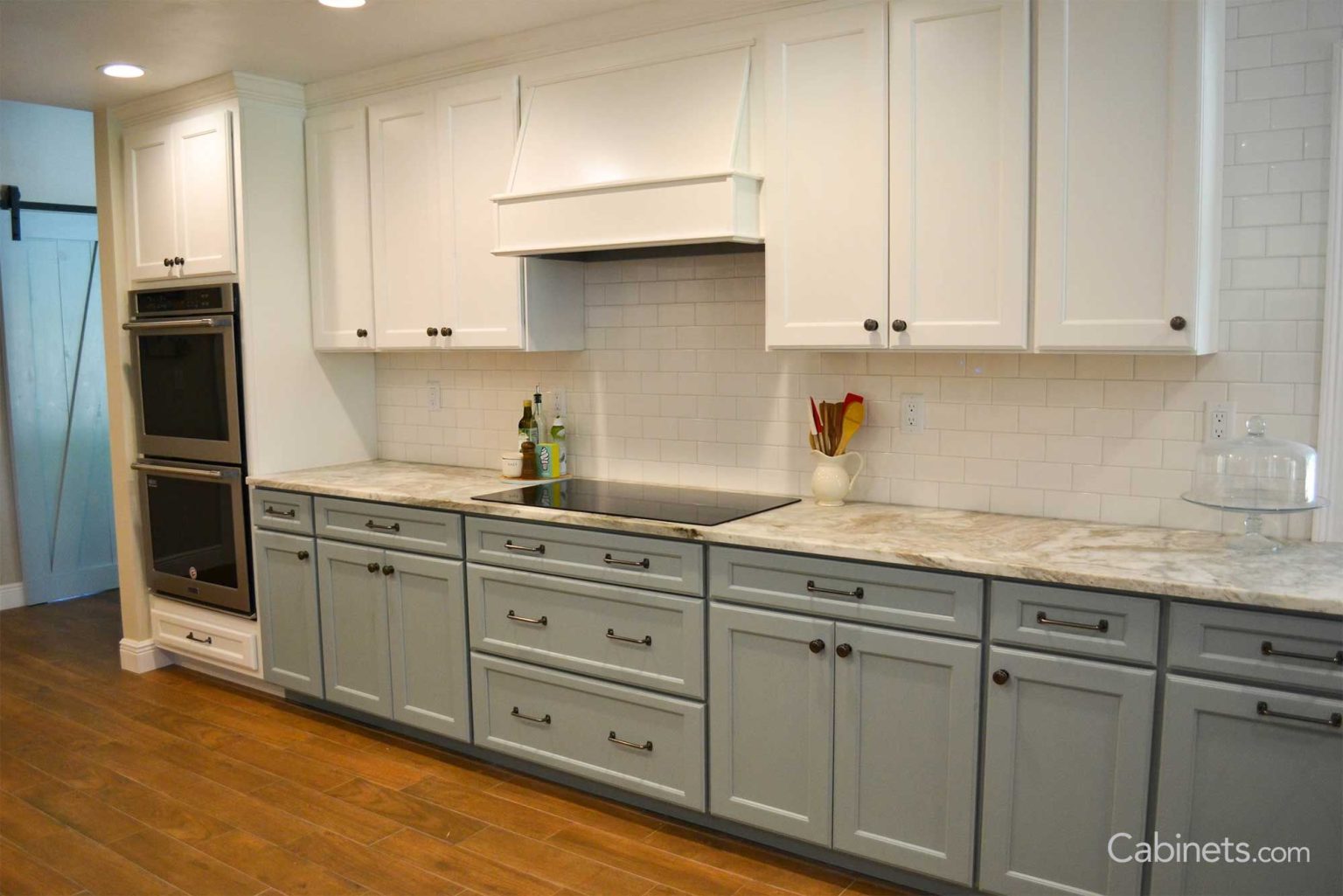 Gray, Blue, and Beige: A Perfect Palette for Your Galley Kitchen ...