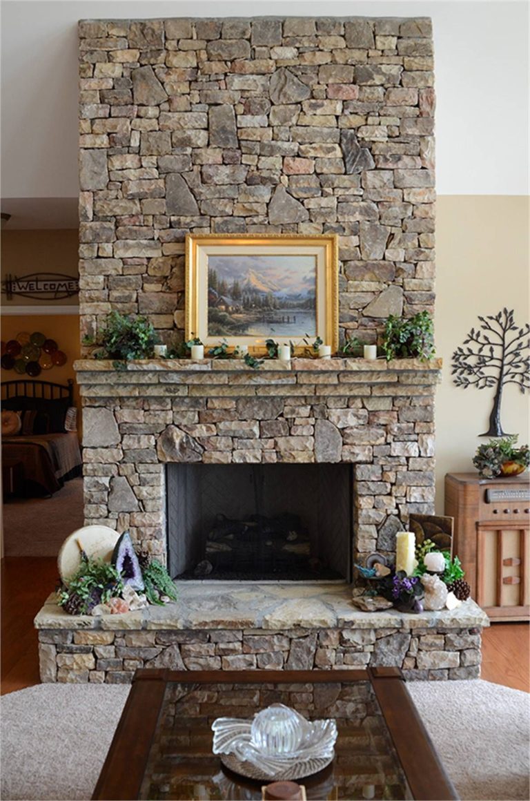 Faux Rock Fireplace Ideas: Inspiration, Installation & Buying Guide ...