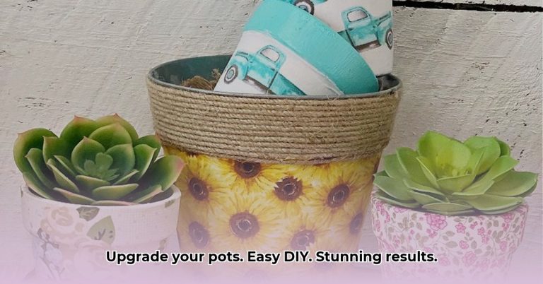DIY Fabric Covered Flower Pots: Easy Step-by-Step Guide & Inspiring ...
