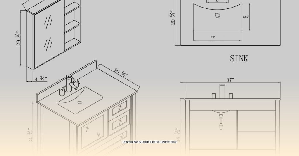 Typical Bathroom Vanity Depth: Standard Sizes & What to Consider - Wave ...