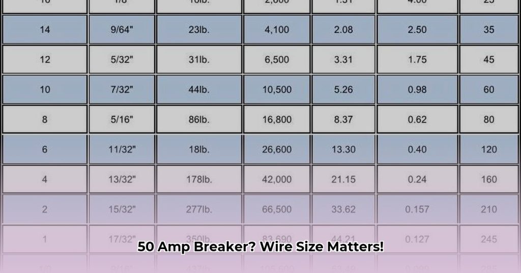 What Size Wire for a 50 Amp Breaker? (Copper & Aluminum Wire Guide ...