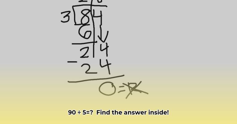What is 90 Divided by 5? (Answer, Long Division, & More) - Wave Sold