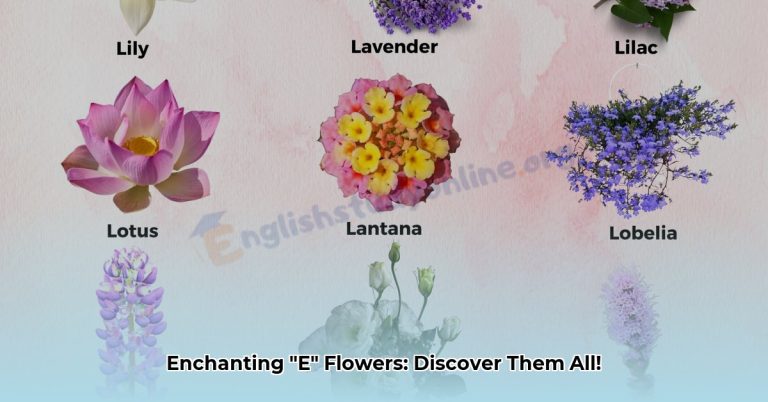 Flowers That Start With E: A Complete Guide - Wave Sold