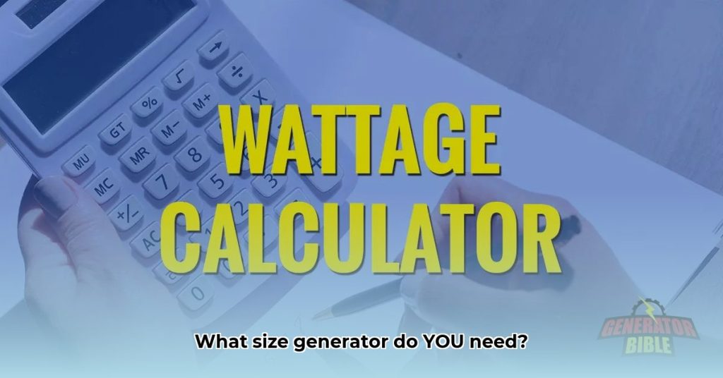 Generator Wattage Calculator: Find the Right Generator Size for Your ...