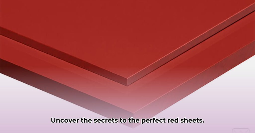 Find Perfect Red Sheets: Buyer's Guide - Wave Sold