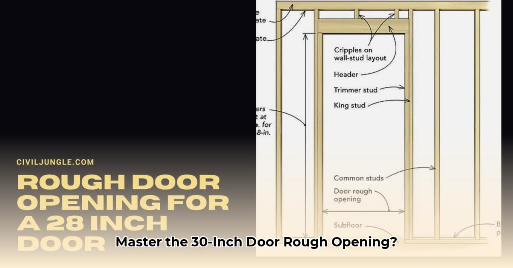Rough Door Opening For 30 Door