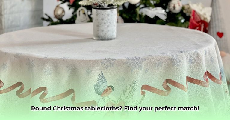 Find the Perfect Round Christmas Tablecloth: Your Festive Table Setting ...